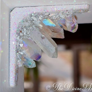 Aura Quartz Crystal Cluster for Corner Way, Crystal Corner, Doorway ...