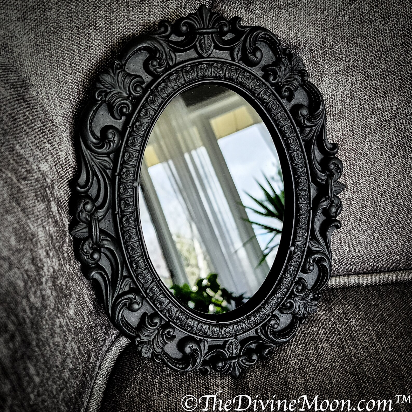 Antique Vintage Scrying Mirror - Fortune Telling - Psychic - Divination ...