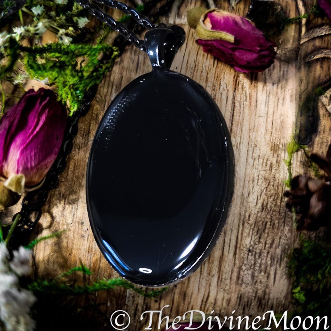 XL Size Antique Vintage Scrying Mirror Necklace - Fortune Telling ...