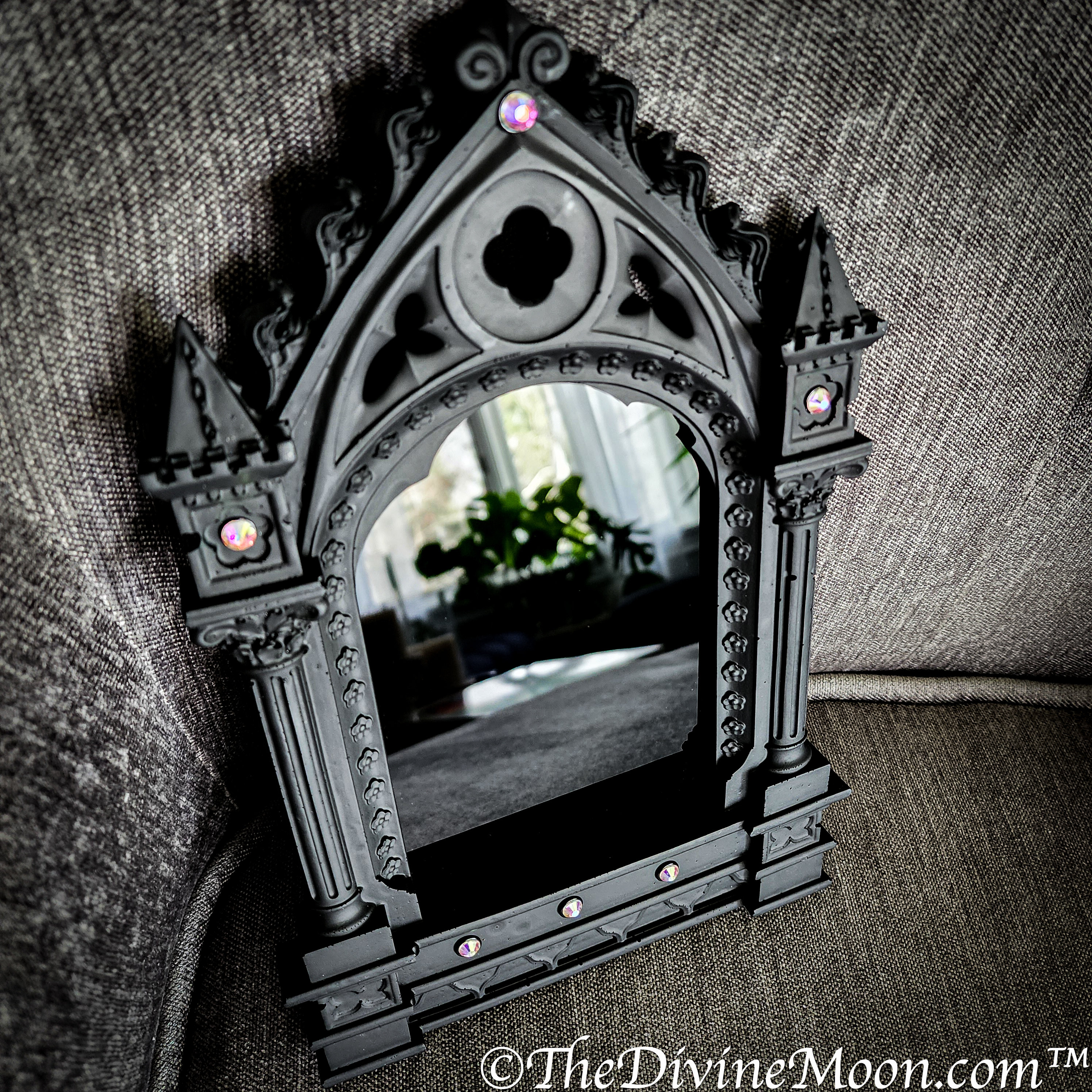 Gothic Vintage Style Scrying Mirror, Fortune Telling, Psychic, Scrying ...