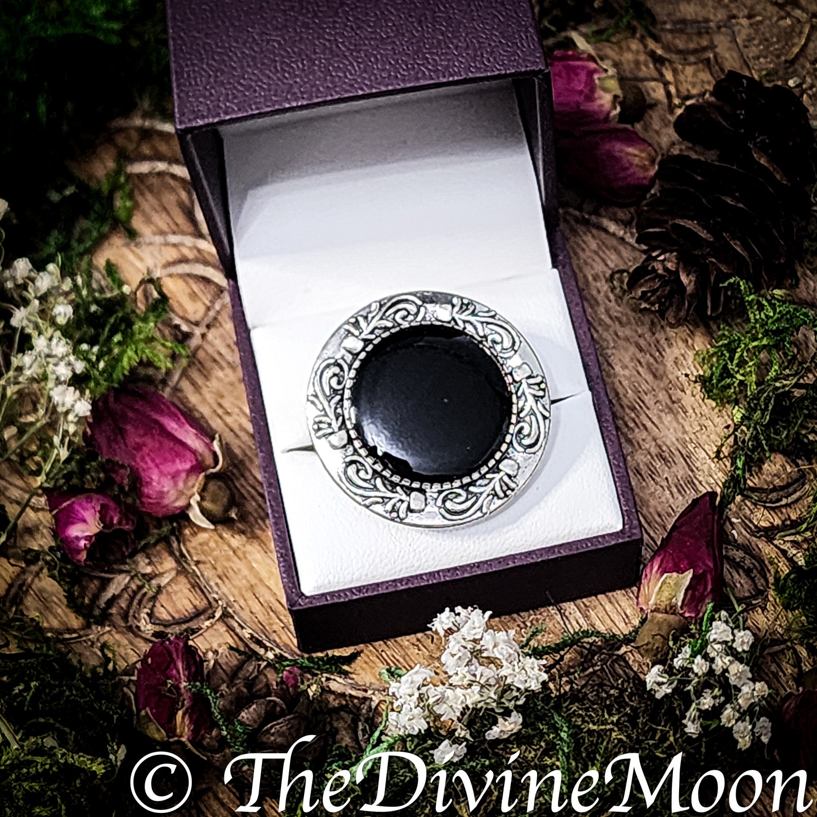 Antique Vintage Scrying Mirror Rings - Fortune Telling - Psychic ...
