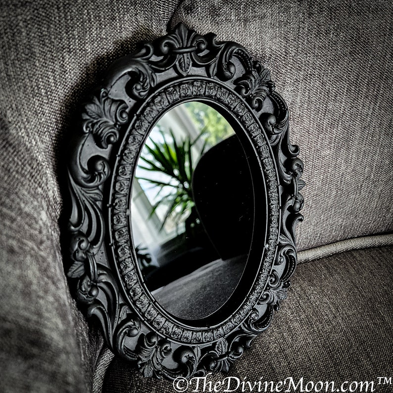 Antique Vintage Scrying Mirror - Fortune Telling - Psychic - Divination ...