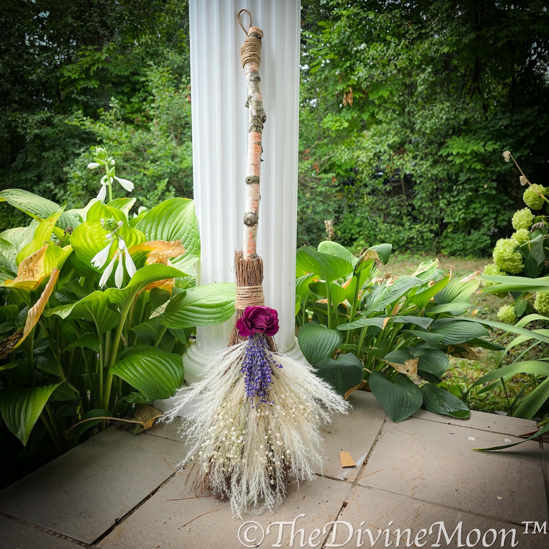 Handcrafted Besom Broom Life Size – Jump the Broom Wedding Tradition ...