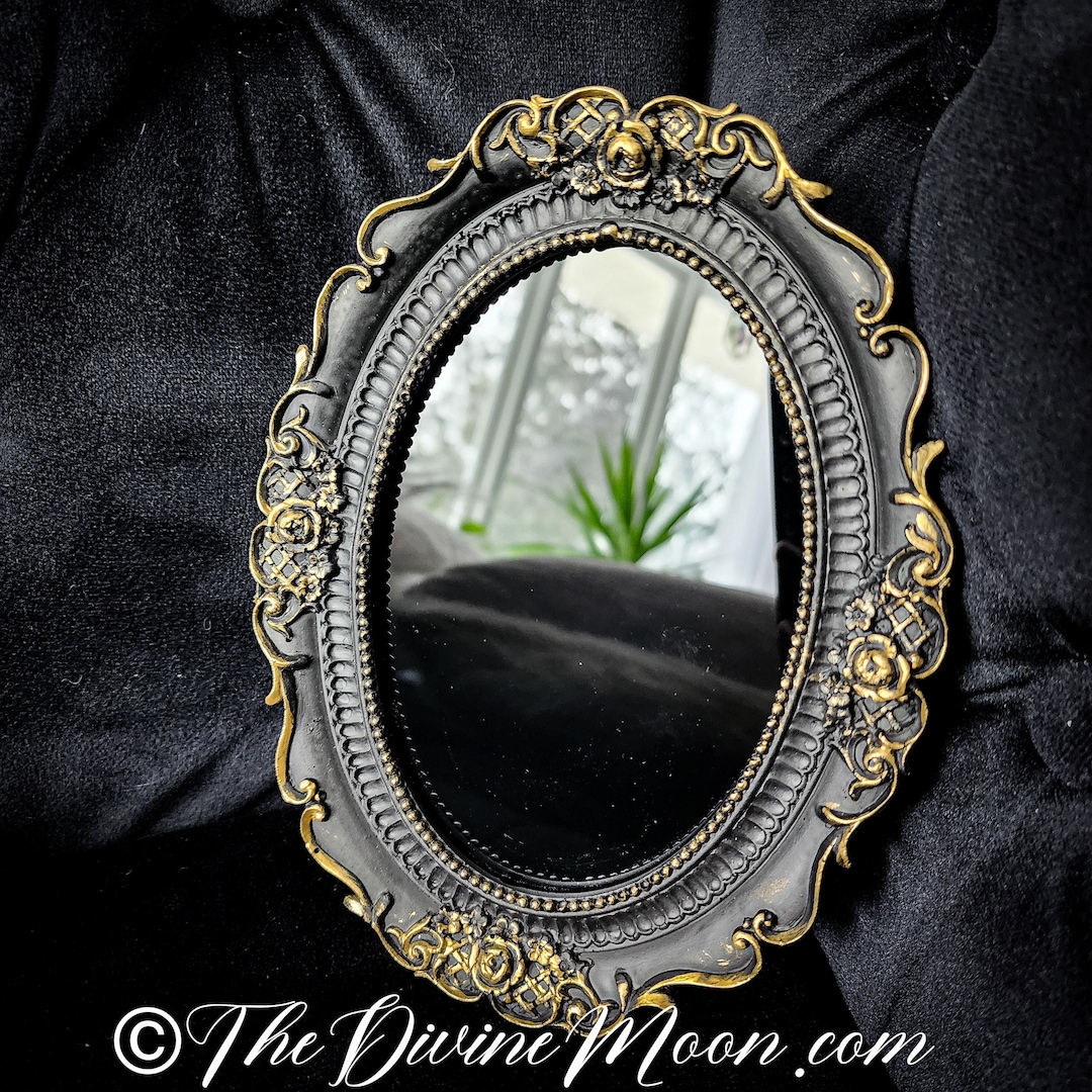 Antique Vintage Scrying Mirror - Fortune Telling - Psychic - Divination ...