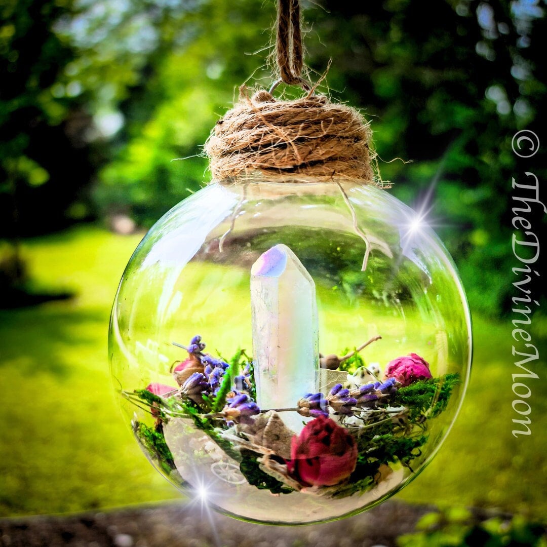 Crystal Witch Ball - Witch Ball - Home Blessing Ball - Home Protection ...