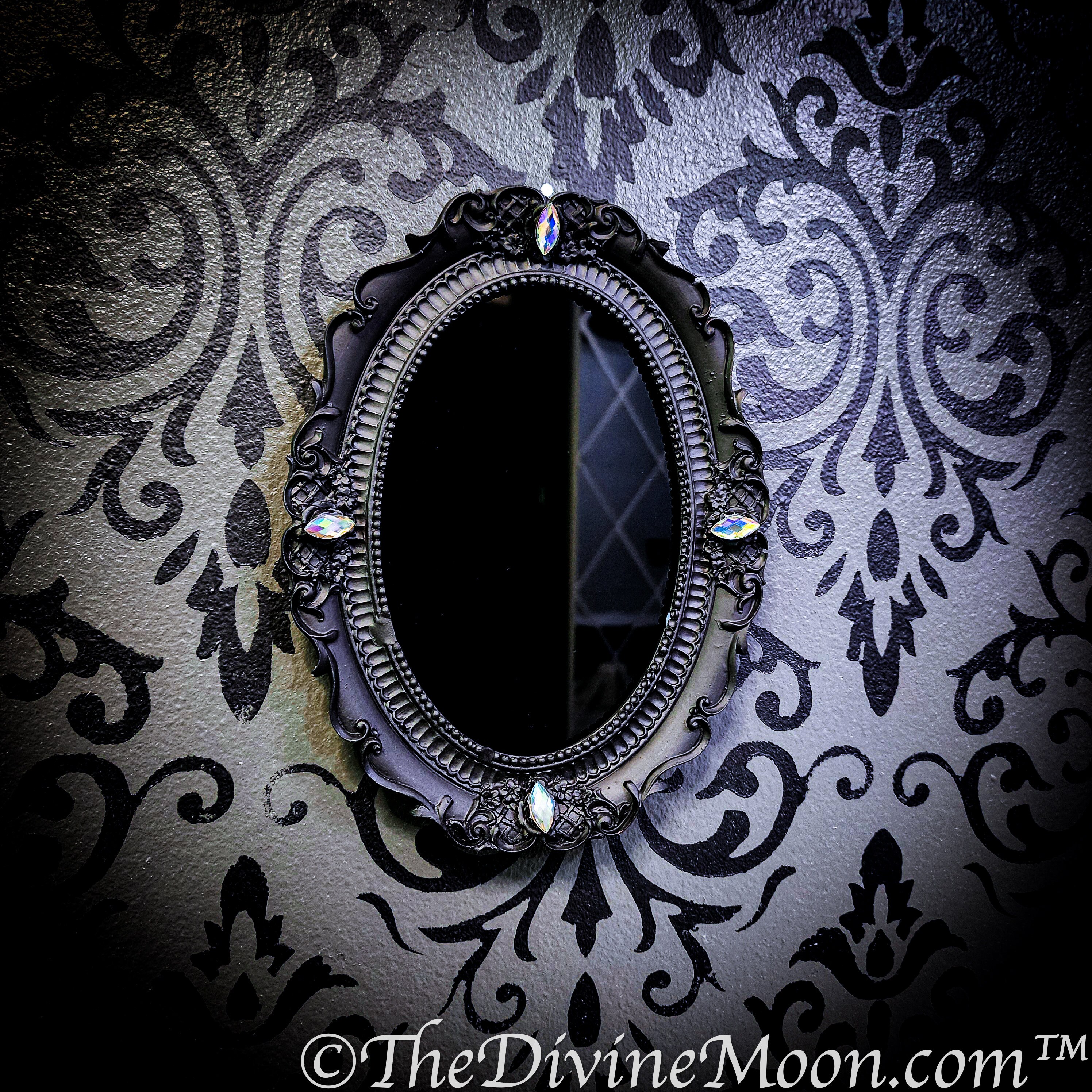 Antique Vintage Scrying Mirror - Fortune Telling - Psychic - Divination ...