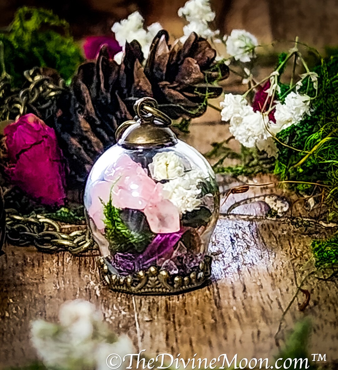 Witch Ball Necklace, Witchball, Clear Negative Energy, Embrace Your ...