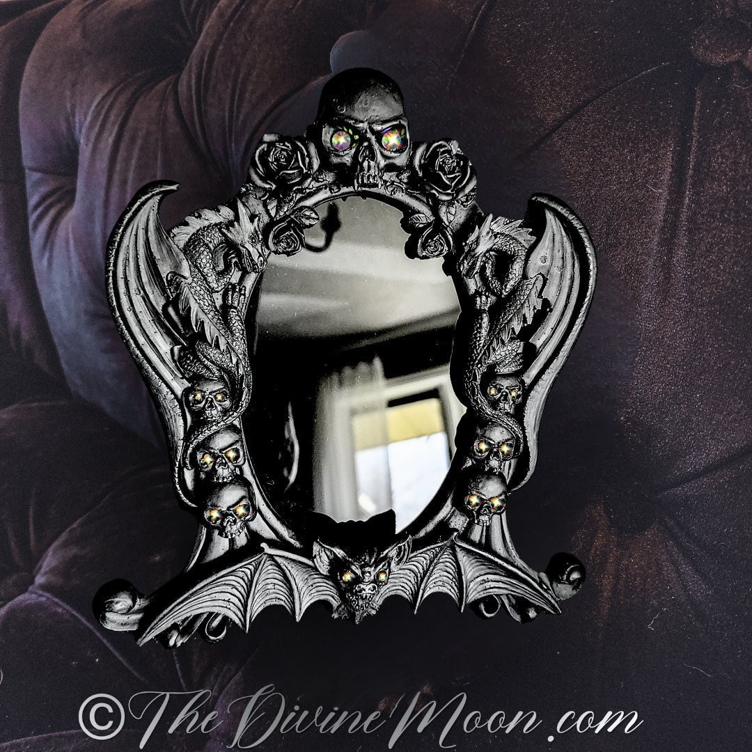 Gothic Vintage Style Scrying Mirror, Fortune Telling, Psychic, Scrying ...