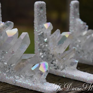 Aura Quartz Crystal Cluster for Corner Way, Crystal Corner, Doorway ...