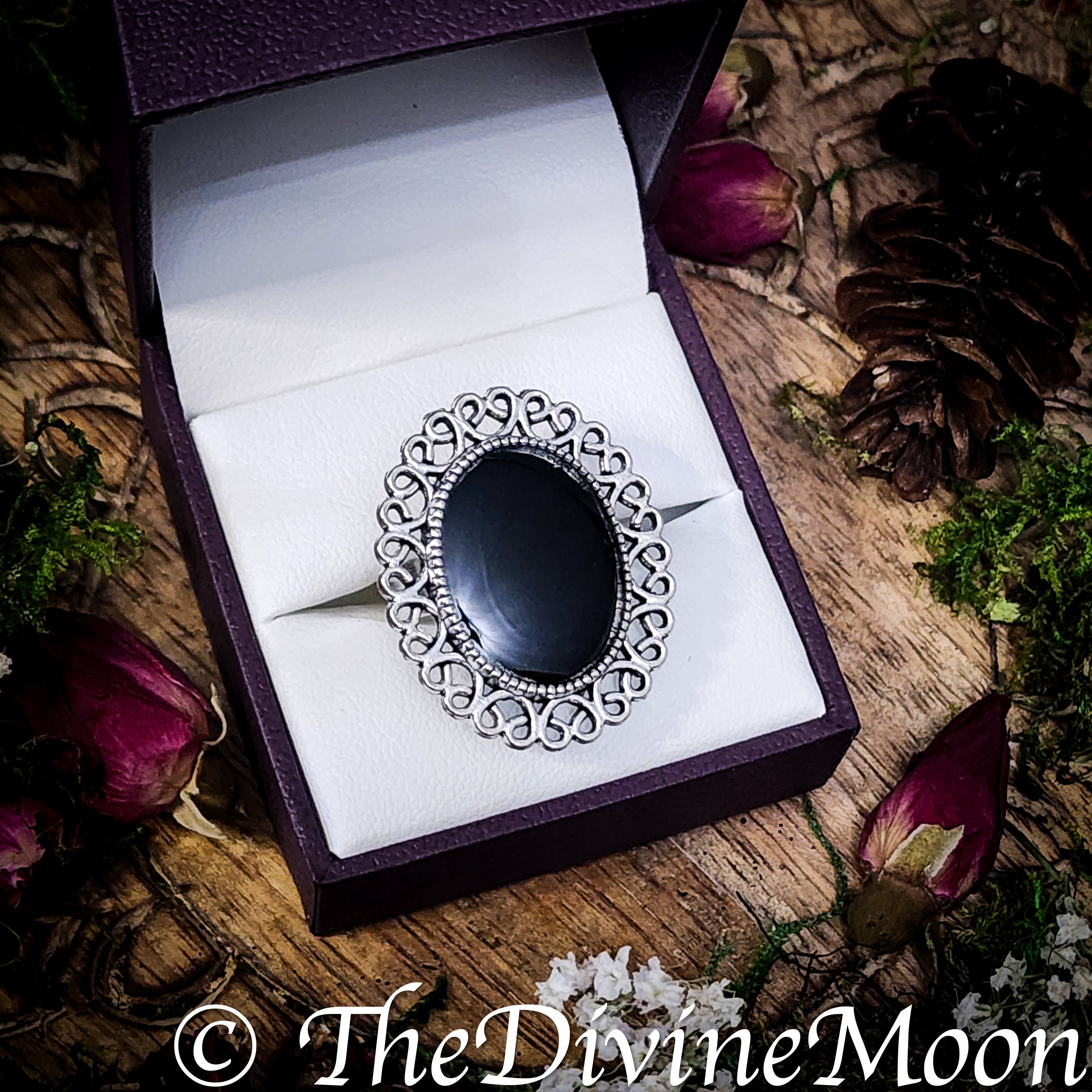 Antique Vintage Scrying Mirror Rings - Fortune Telling - Psychic ...
