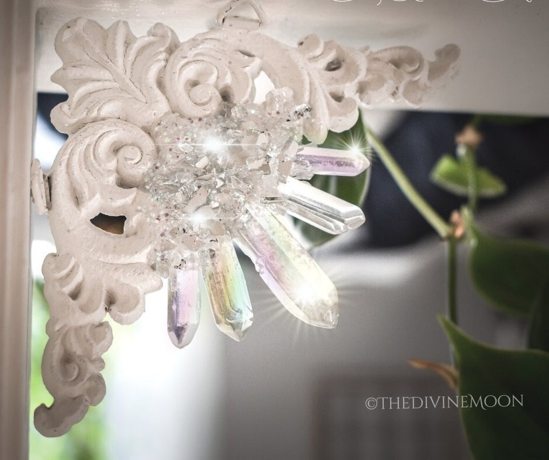 Aura Quartz Crystal Cluster for Corner Way, Crystal Corner, Doorway ...