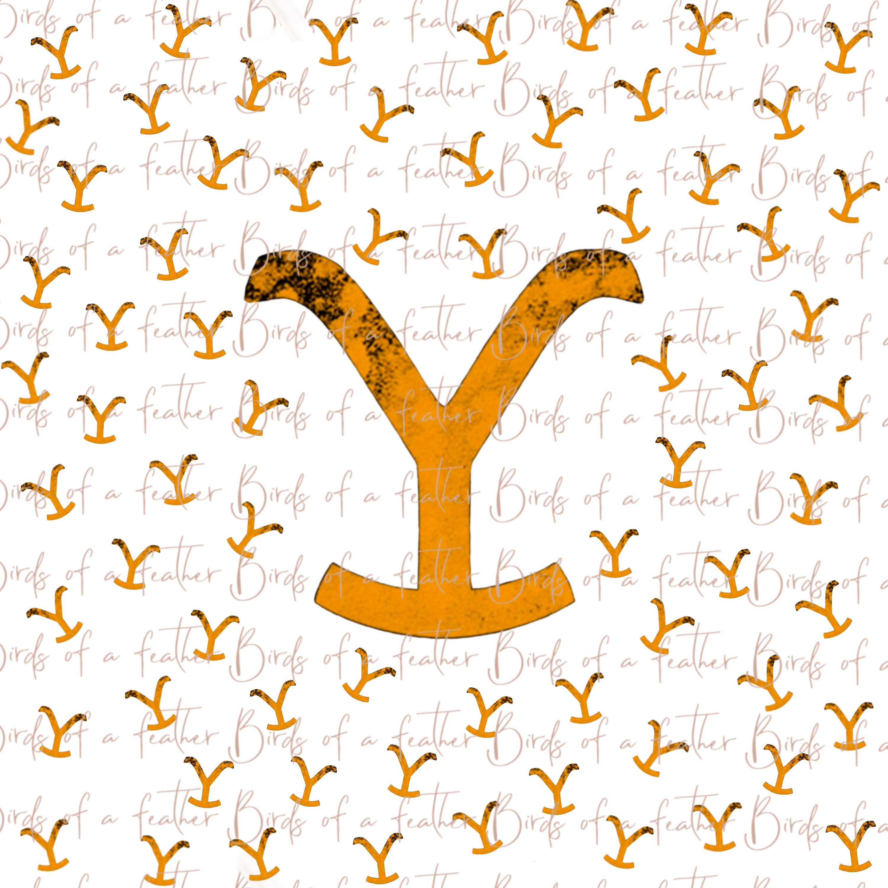 Yellowstone Y logo papers Scrapbook paper pattern | Etsy