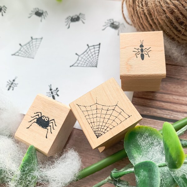 Spider Web Rubber Stamp - Etsy