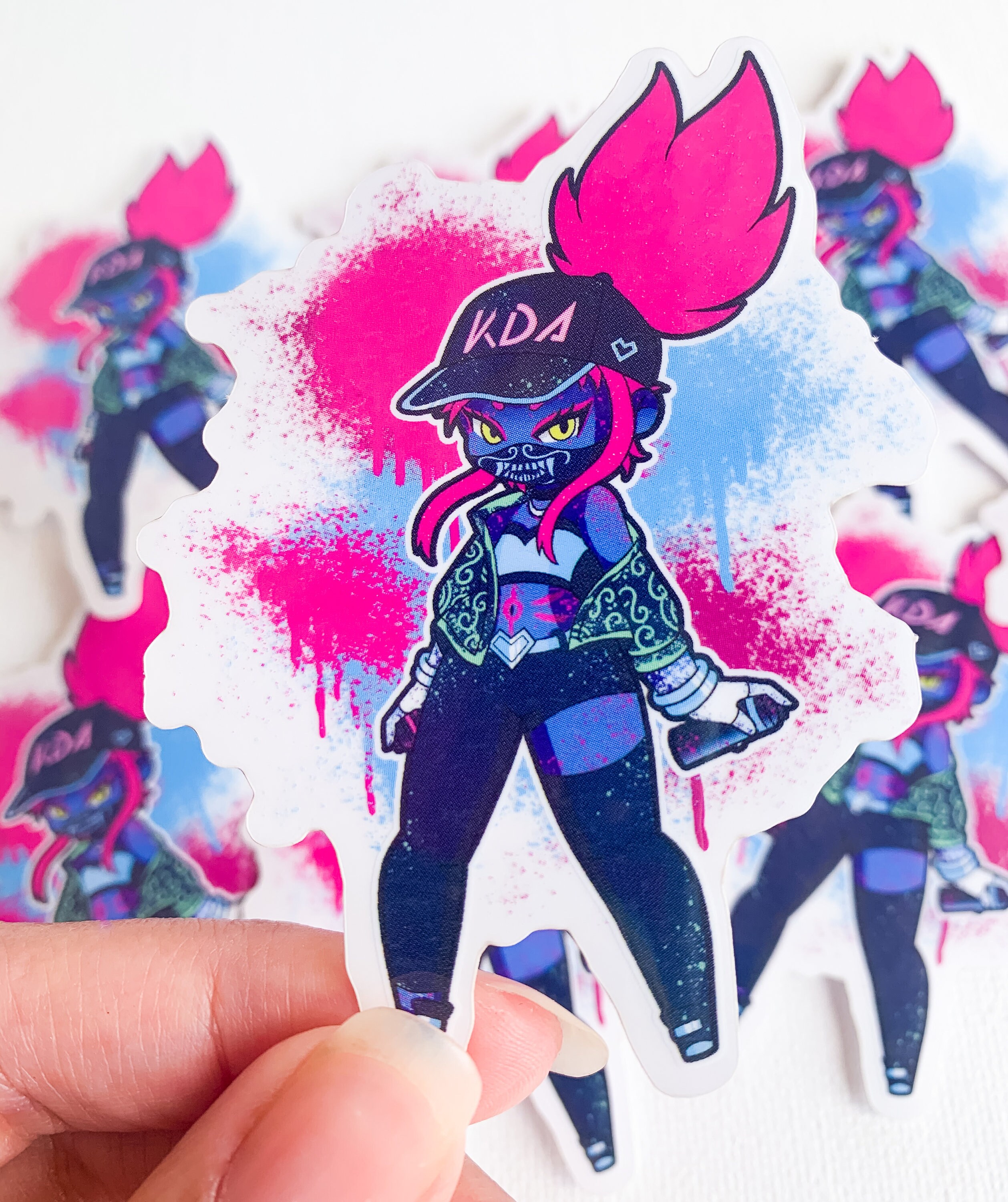 K/DA Akali Sticker NEON League of Legends Transparent - Etsy