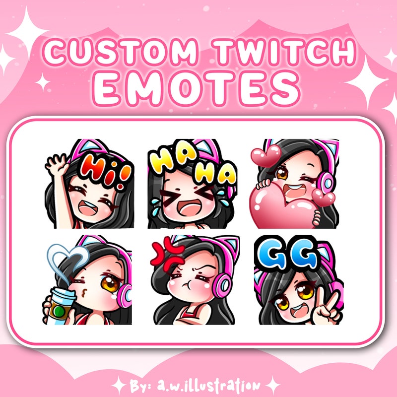 Twitch Emote Commission - Etsy