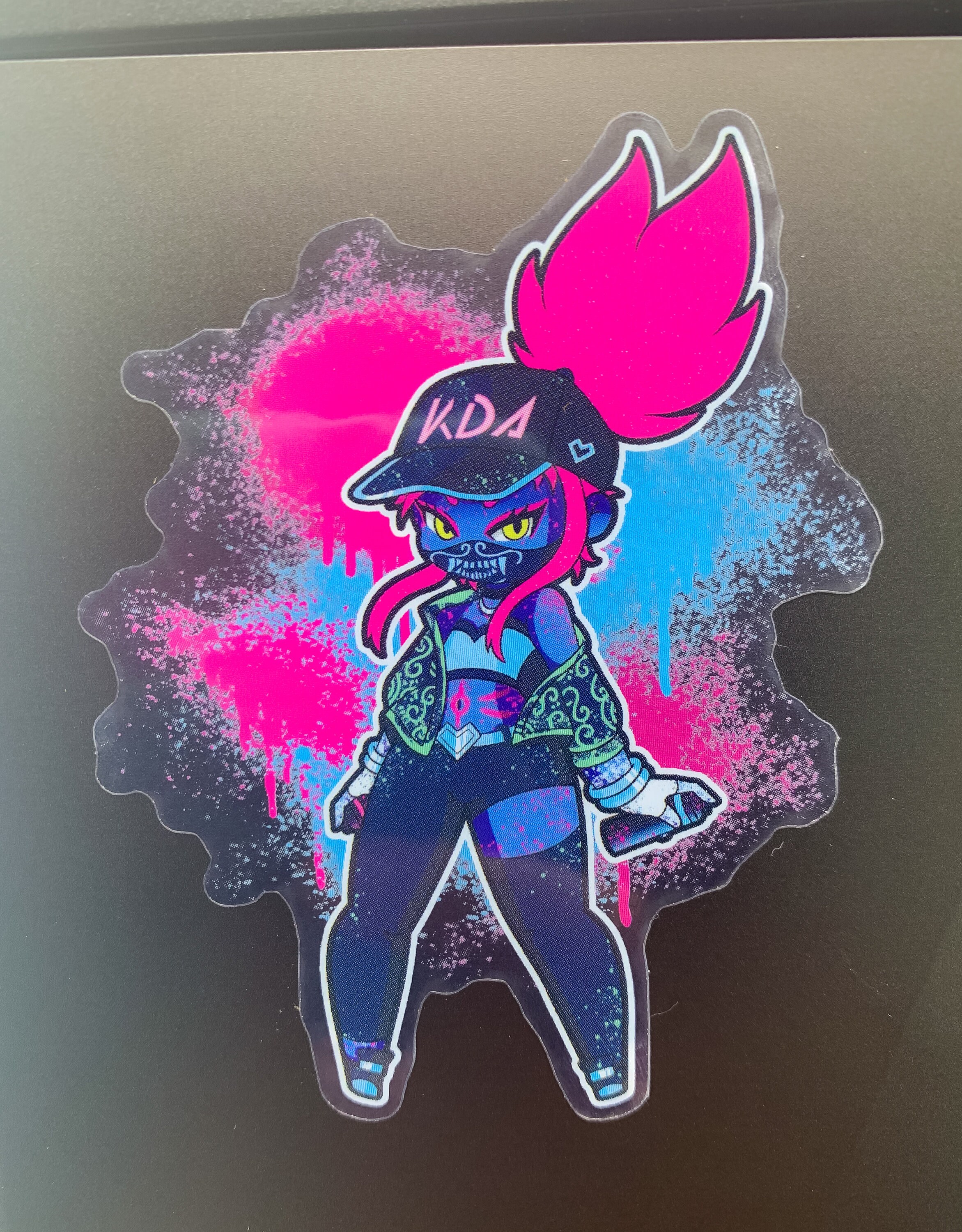 K/DA Akali Sticker NEON League of Legends Transparent - Etsy Finland
