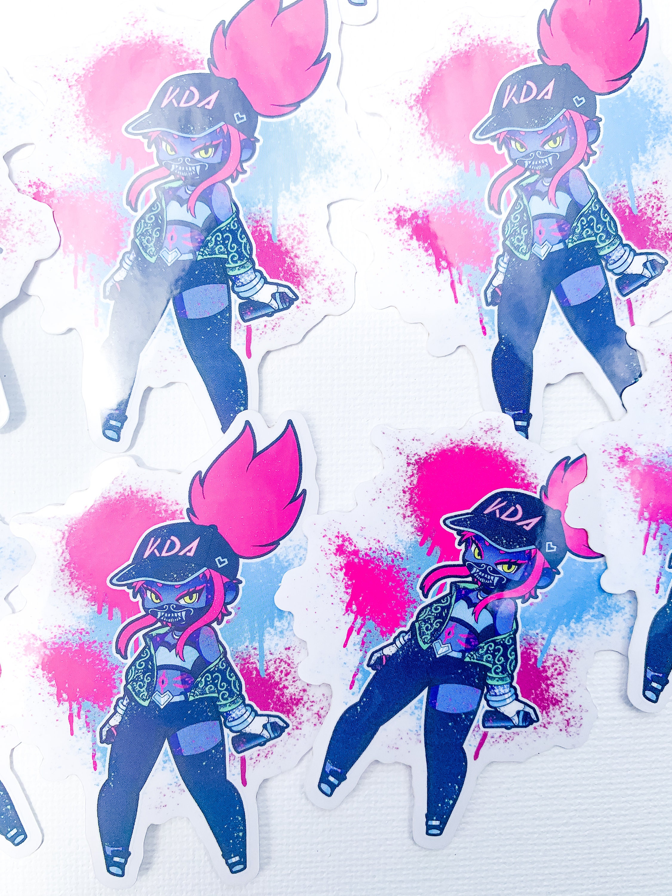 K/DA Akali Sticker NEON League of Legends Transparent - Etsy Finland