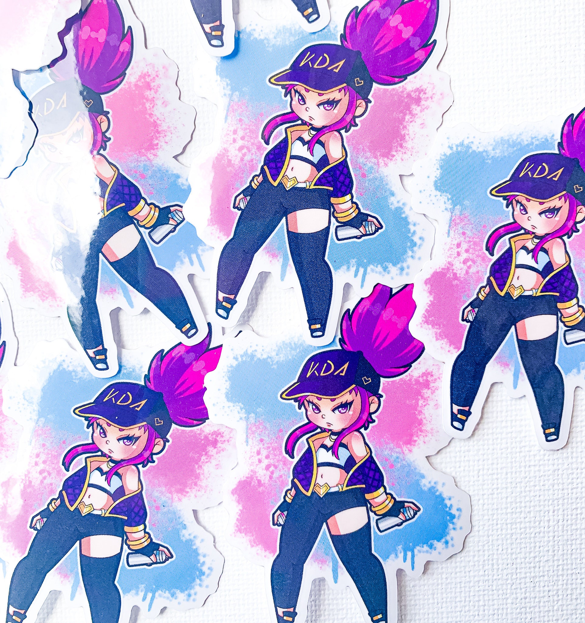 K/DA Akali Sticker League of Legends Transparent Vinyl - Etsy