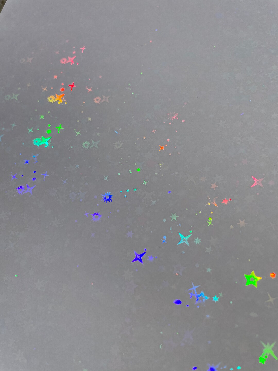 Holographic Foil 4.5" X 5.5" Laminating Sheets Film | Star Pattern - Etsy