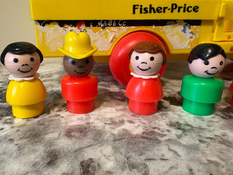 Fisher Price School Bus 192 Little People Vintage 1984 - Etsy