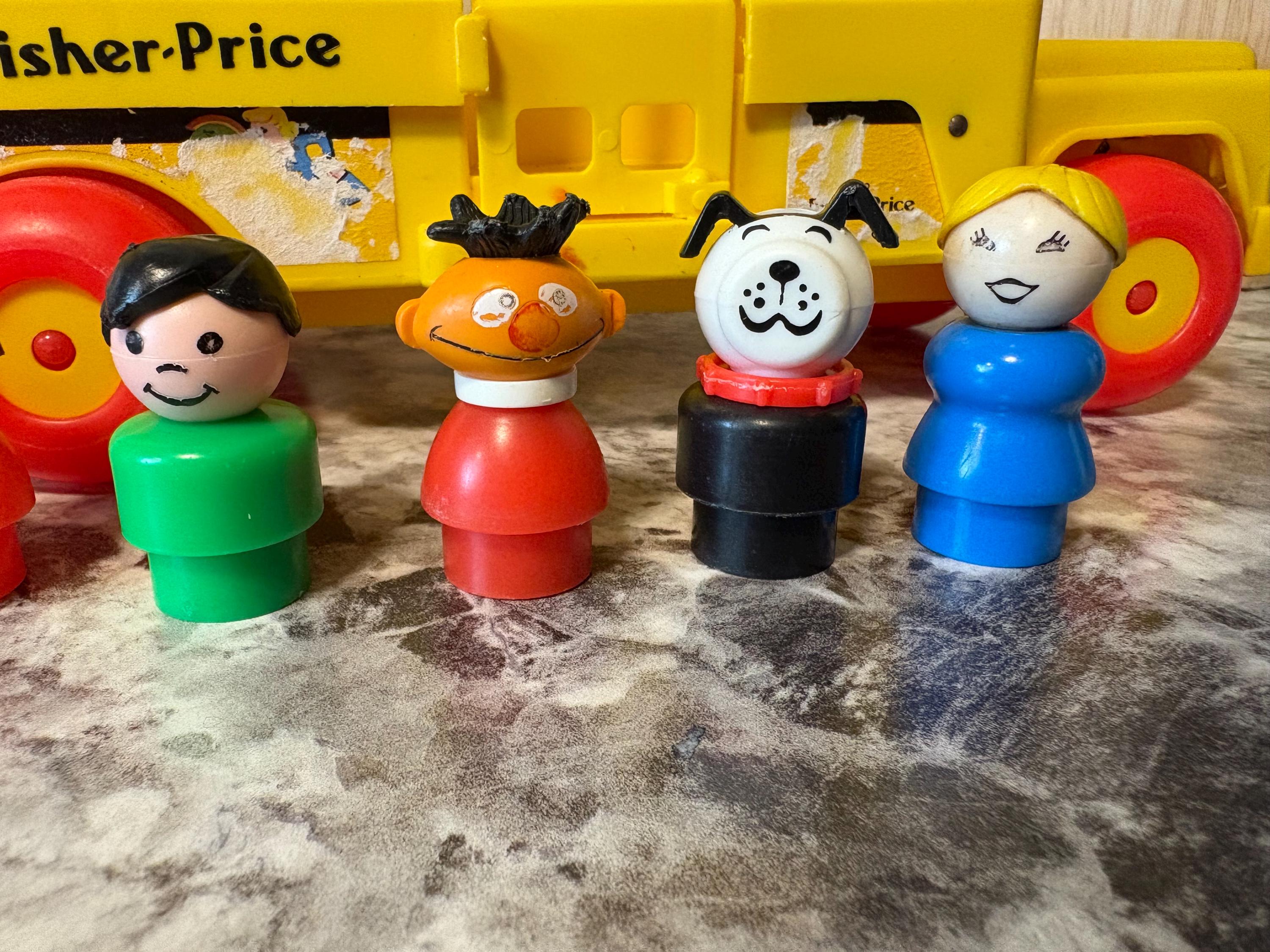 Fisher Price School Bus 192 Little People Vintage 1984 - Etsy