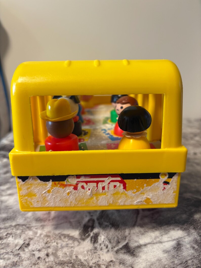 Fisher Price School Bus 192 Little People Vintage 1984 - Etsy