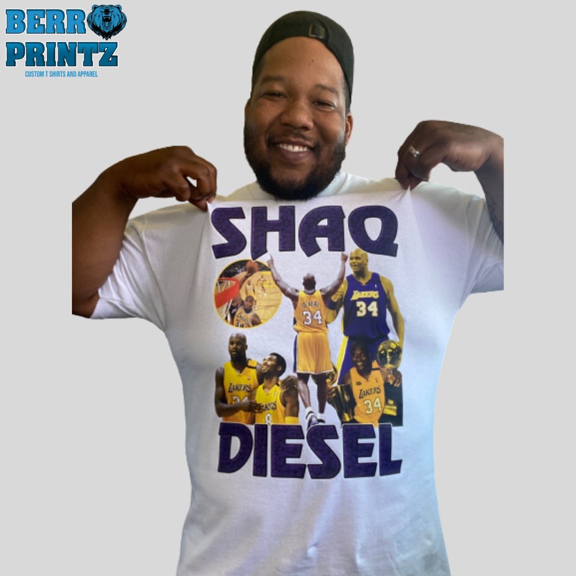 Shaq, Shaquille O'neal, Lakers, Shaq Diesel, Lakers Fan, Vintage Style ...