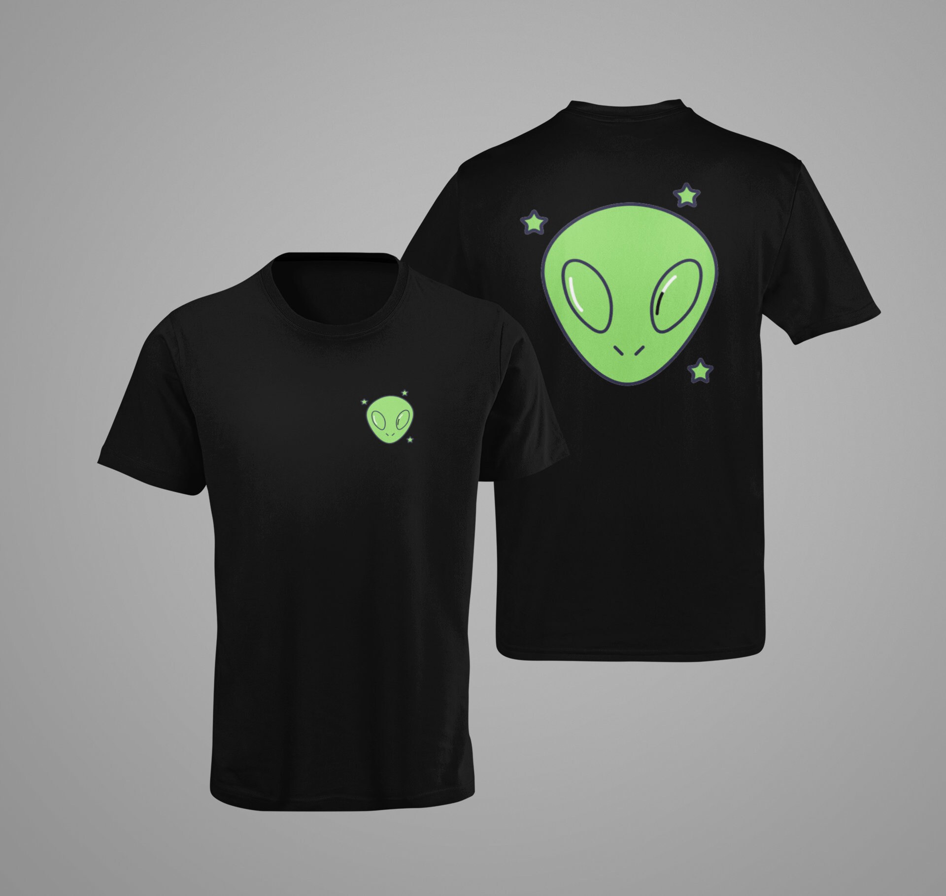 Alien shirt skater streetwear graphic T-Shirt | Etsy