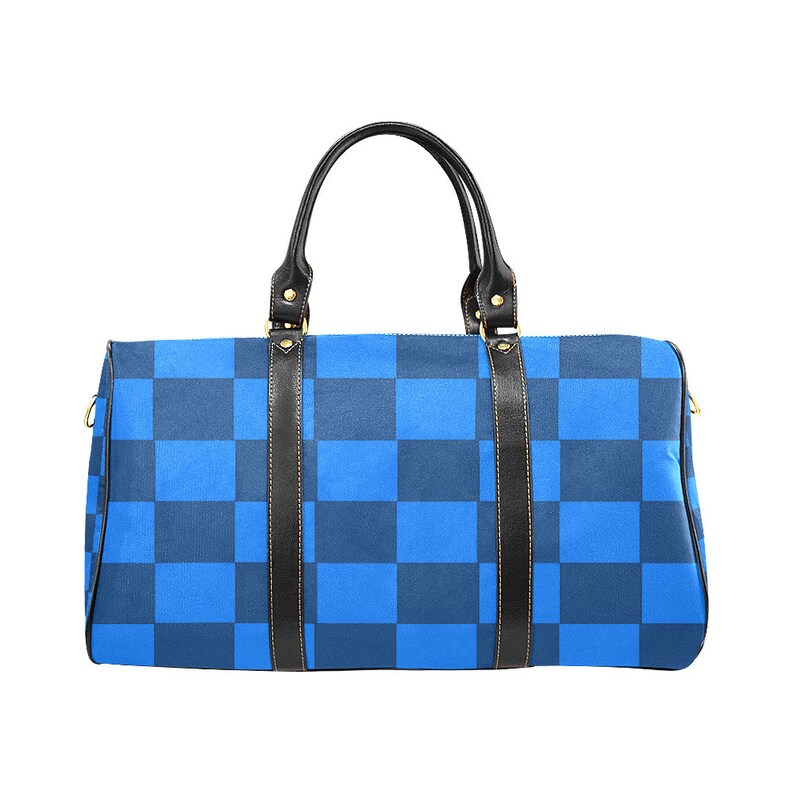 Checkered Travel Bag, Travel Bag, Checker Print Bag, Groomsmen Gift ...