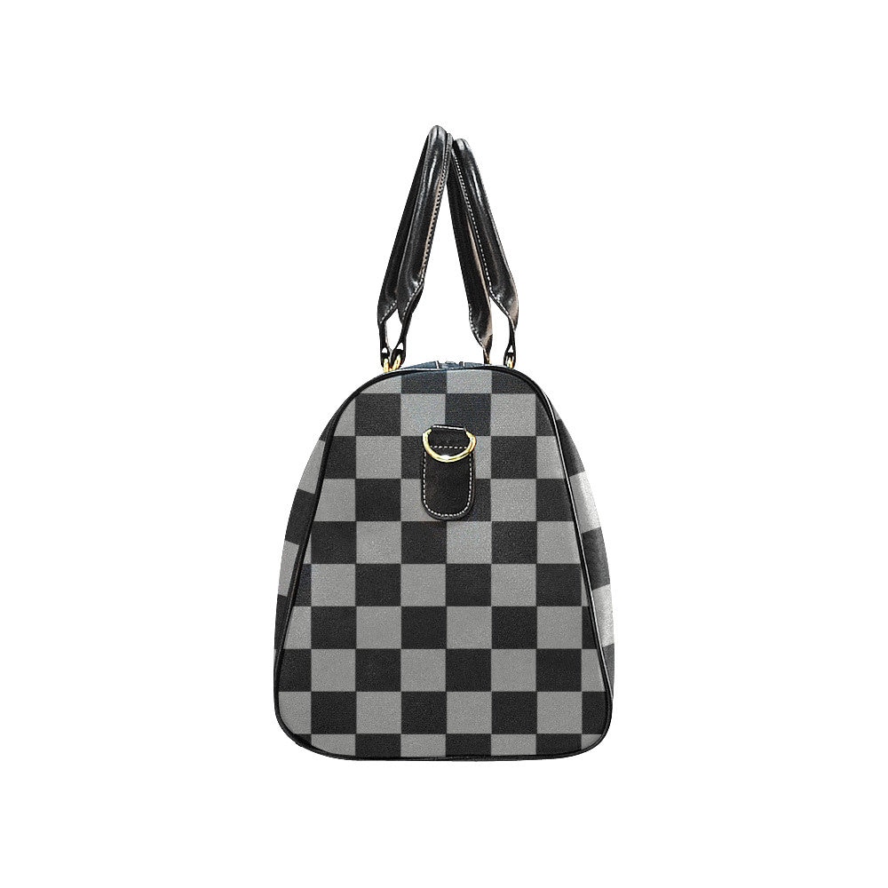 Checkered Travel Bag, Travel Bag, Checker Print Bag, Groomsmen Gift ...
