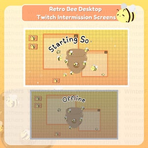 Cute Bee Twitch Intermission Screens, Animated Intermissions, Offline ...