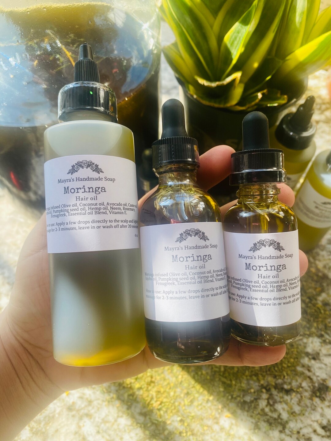 Moringa Hair Oil | Infused Oil | 100 % Natural. - Etsy