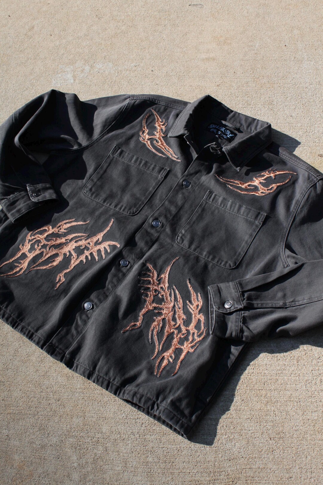 Twill Chainstitch Embroidered Tribal Work Jacket - Etsy