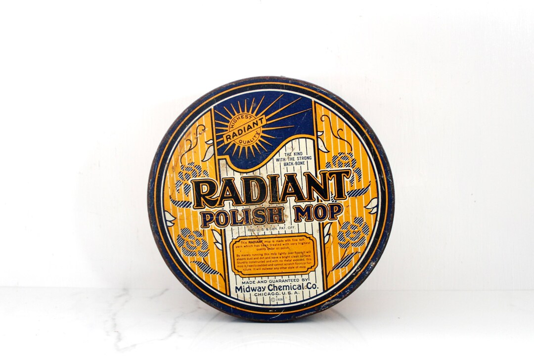 Radiant Polish Mop Tin || Vintage Tin || Farmhouse Decor - Etsy