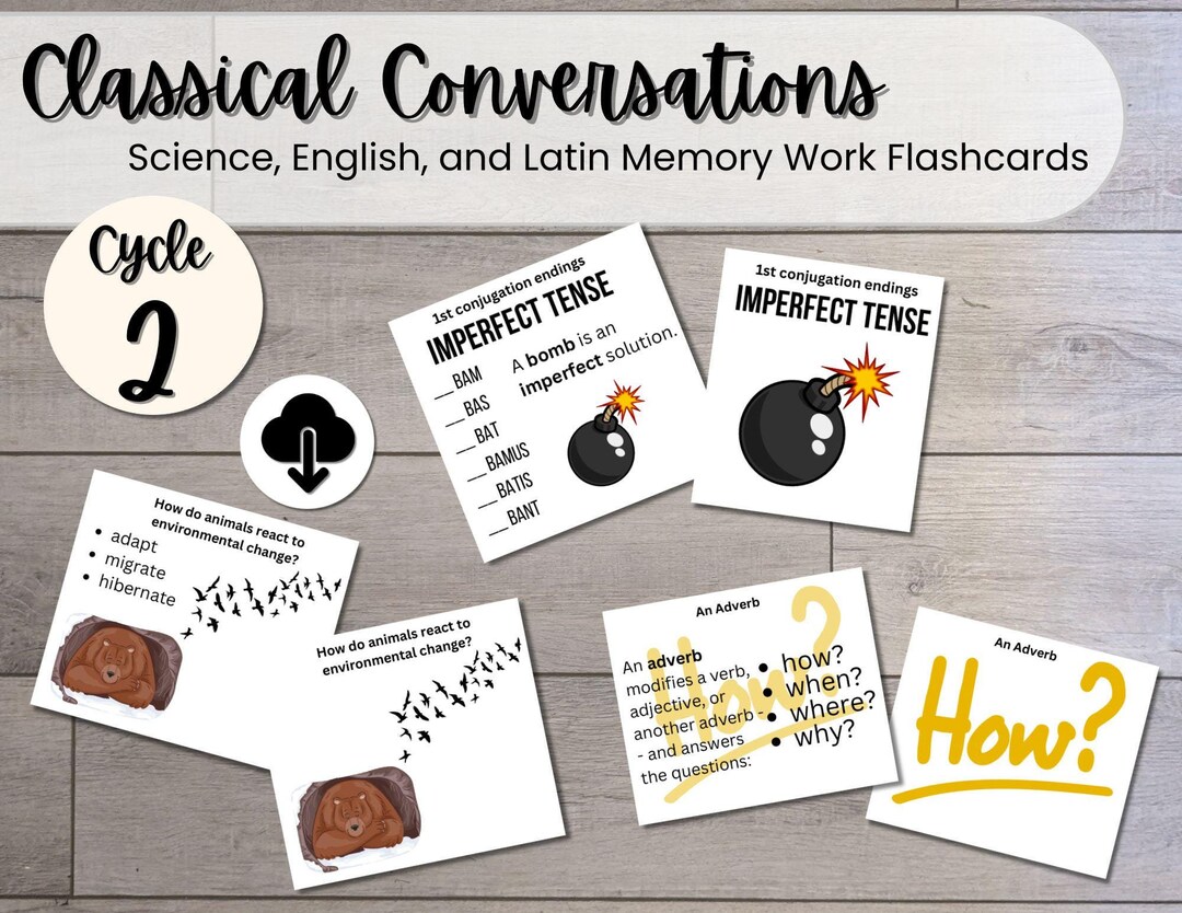 CC Cycle 2 Science English & Latin Review Memory Master Cards, on the ...