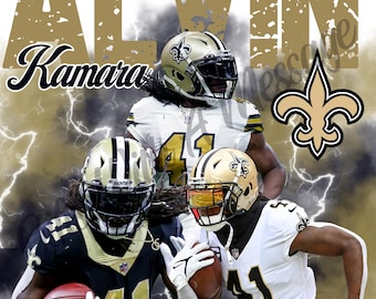Alvin Kamara | T-shirt PNG | Bootleg T-shirt PNG | Printable Bootleg T ...
