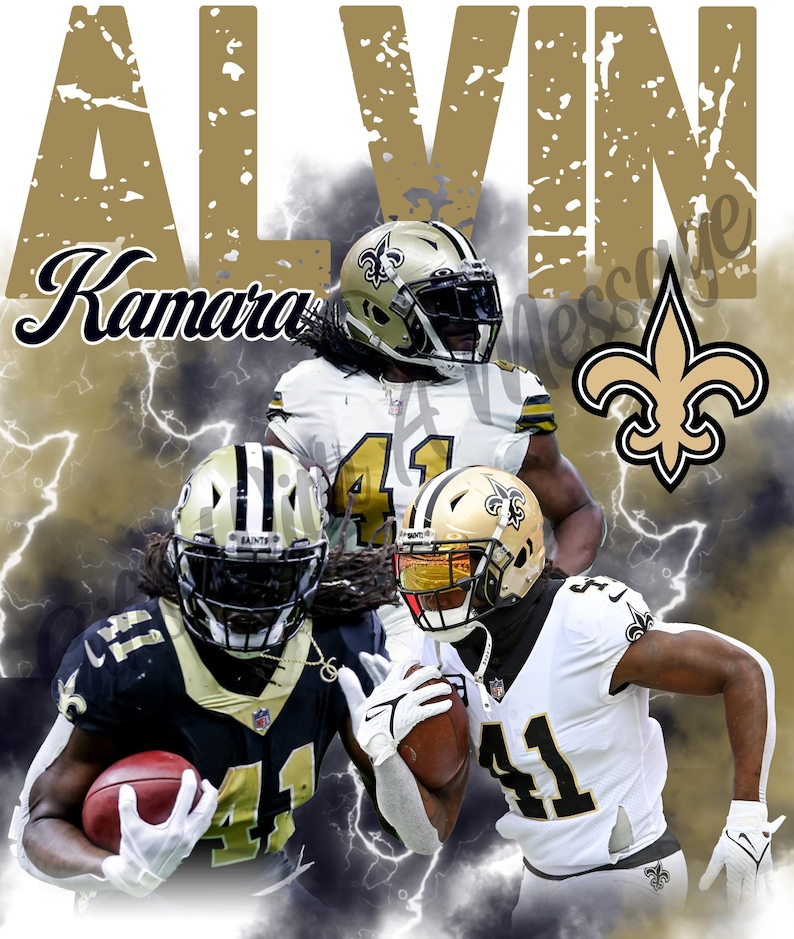 Alvin Kamara T-shirt PNG - Etsy