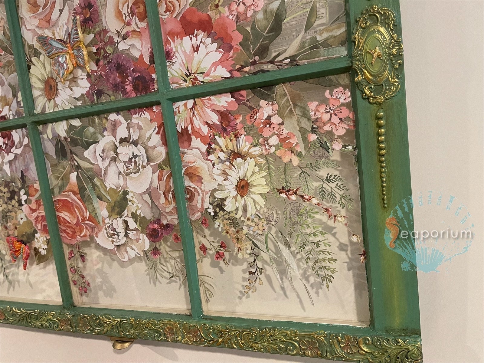 Elysium Wall Art Repurposed Window - Etsy