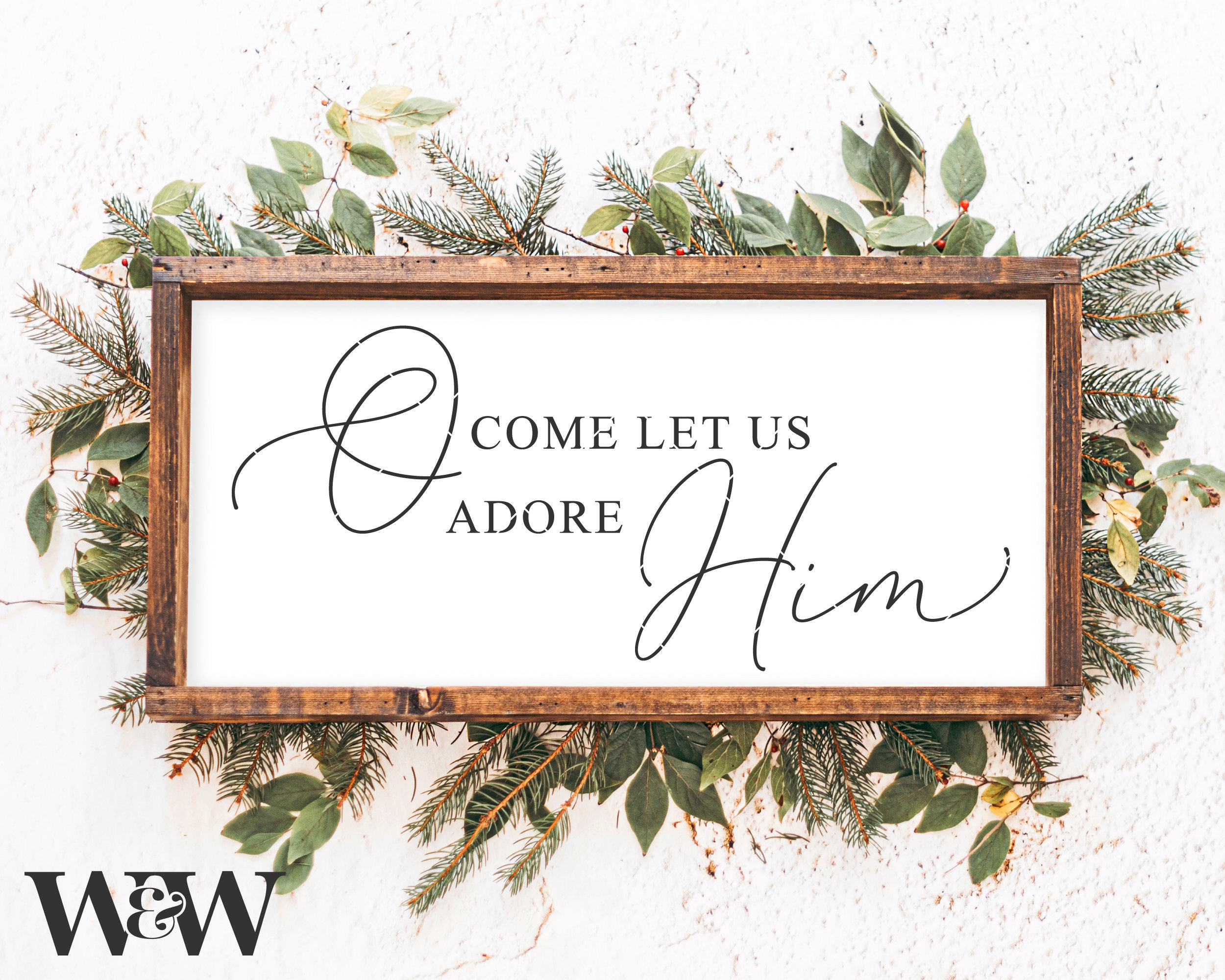 O Come Let Us Adore Him SVG Cut File Christian Christmas SVG - Etsy Canada