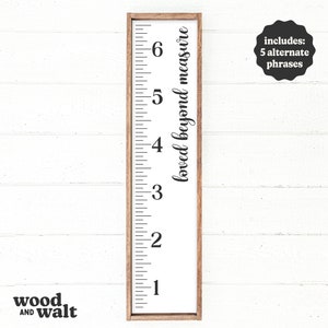 Kids Growth Chart SVG | Farmhouse Growth Ruler Design | Kids Height ...