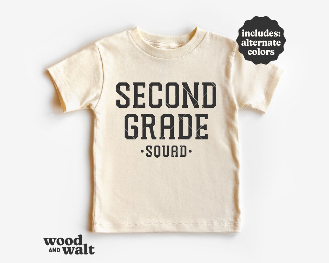 Second Grade Squad SVG PNG | Kids School Shirt SVG | Back to School Svg ...