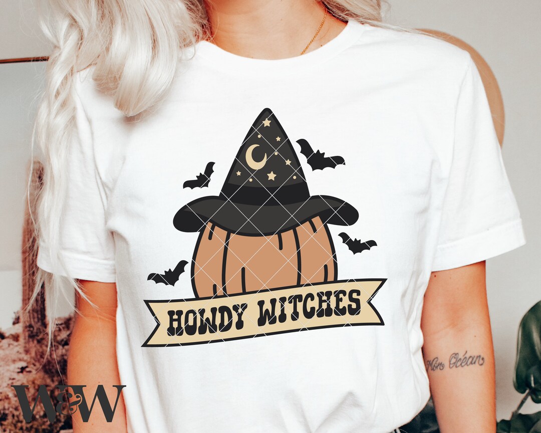 Howdy Witches SVG PNG Retro Halloween SVG Western - Etsy