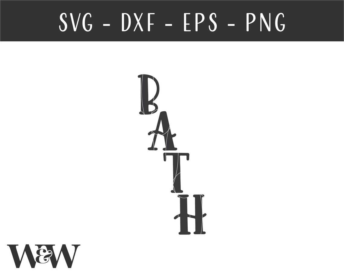 Bath SVG Bathroom Cut File Bubble Bath Design Rustic - Etsy Canada