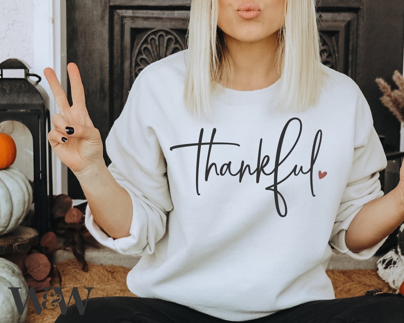 Thankful SVG Thanksgiving Shirt SVG Fall Shirt SVG - Etsy