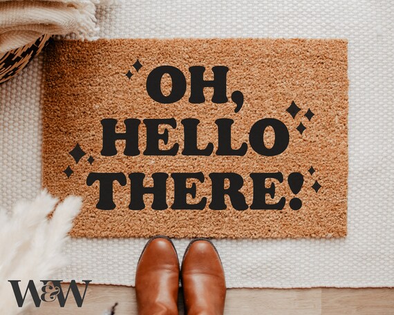 Oh Hello There SVG Farmhouse SVG Doormat SVG Welcome Mat - Etsy