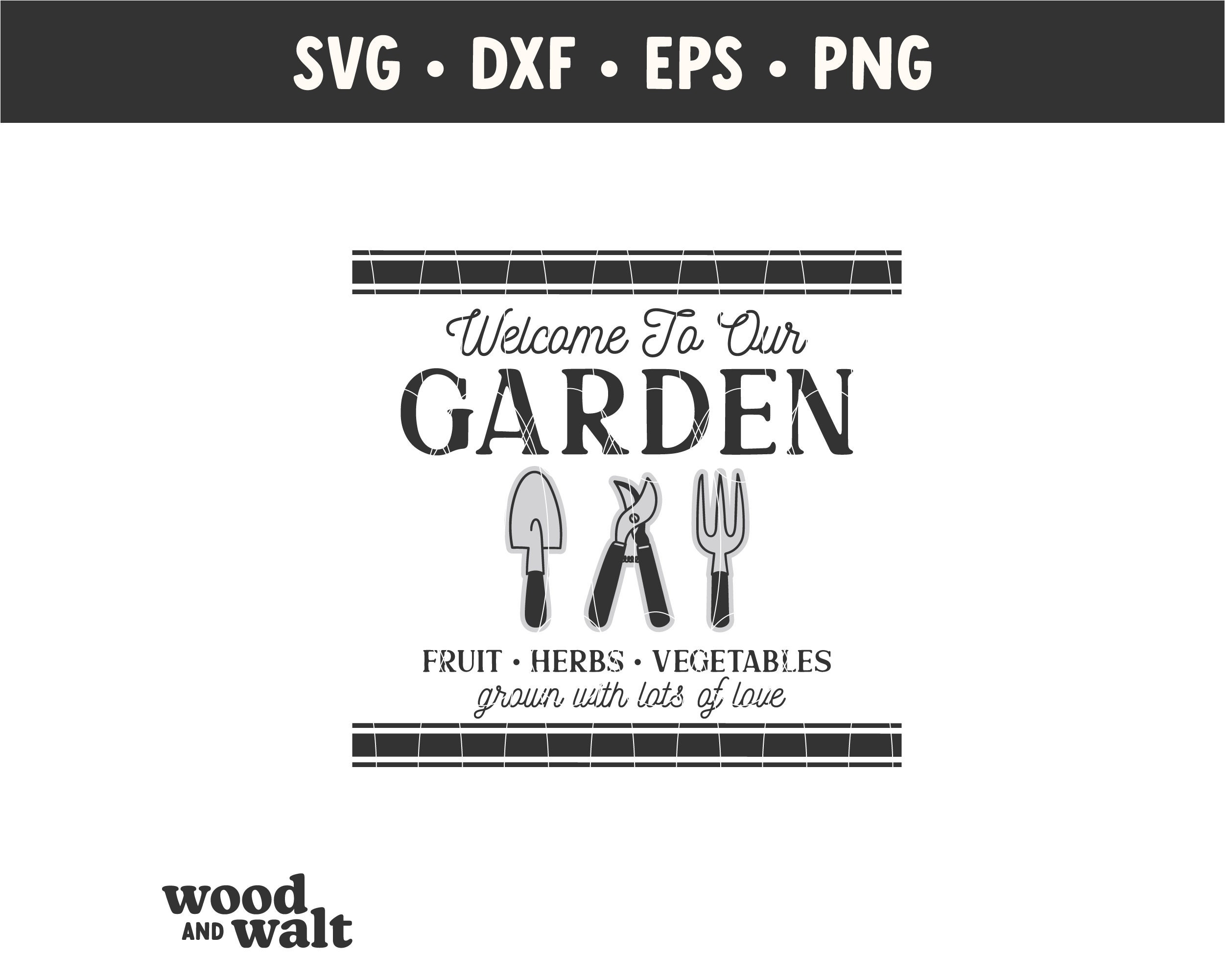 Welcome to Our Garden SVG | Spring Sign SVG | Farmhouse Garden Sign SVG ...