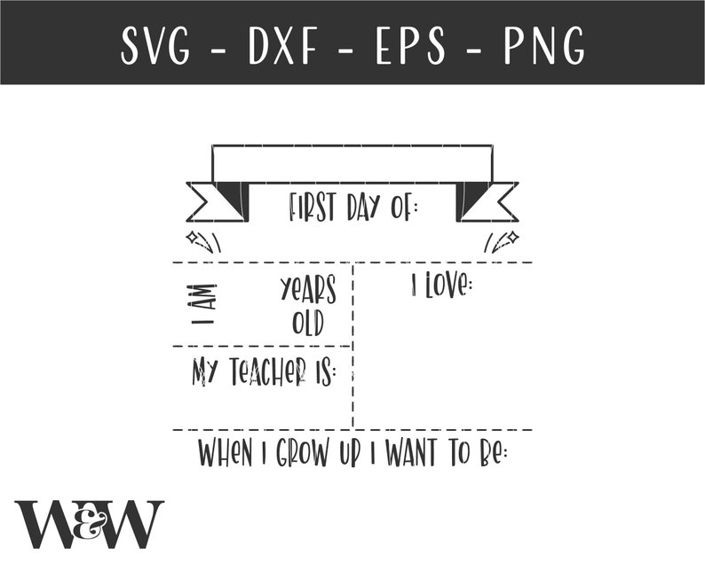 First Day of School SVG | Back to School SVG | School Stats SVG ...