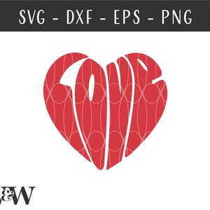 Love Heart SVG | Valentine's Day SVG | Retro Valentine SVG | Valentine ...