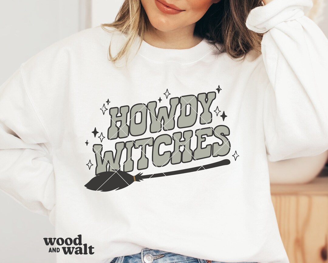 Howdy Witches SVG PNG | Retro Halloween SVG | Spooky Era Svg | Western ...