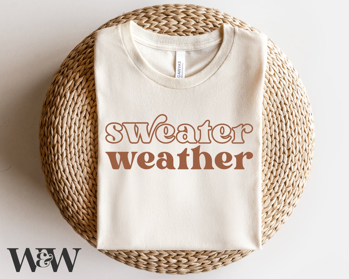 Sweater Weather SVG Fall SVG Autumn SVG Retro Fall Svg | Etsy